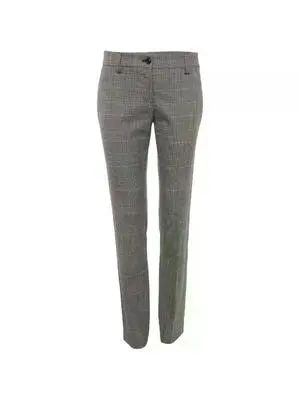 Dolce & Gabbana Houndstooth Straight-fit Trousers - Black
