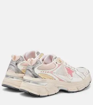 GOLDEN GOOSE Lightstar Leather-trimmed Sneakers