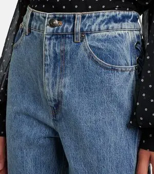 ROTATE BY BIRGER CHRISTENSEN Mid-rise Straight Jeans