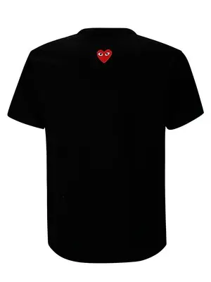 Play Comme Des Garcon Comme Des Garçons Play Logo Patch Crewneck T-shirt