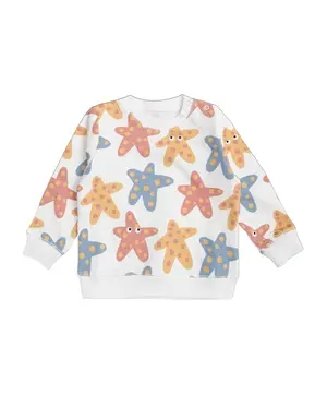 Stella McCartney Starfish-print Sweatshirt - White