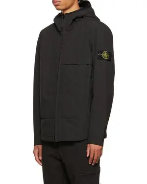 Stone Island Compass-patch Hooded Jacket
