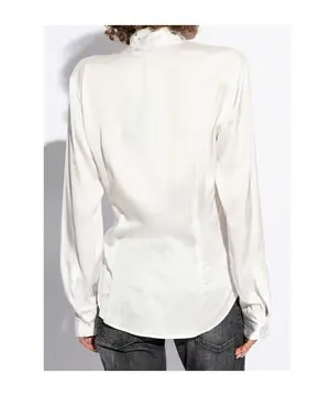 Dsquared2 Bow Detail Logo Plaque Shirt
