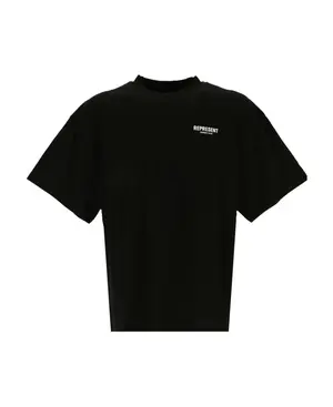 REPRESENT Logo-print T-shirt - Black