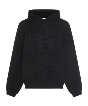 Fear Of God Heavy Waffle 90s Hoodie - Black
