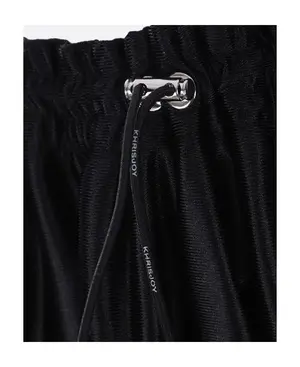 Khrisjoy Metallic-effect Elastic Drawstring Waist Trousers