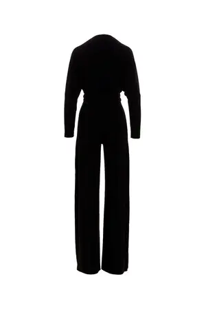 Norma Kamali V-neck Straight-leg Bodysuit