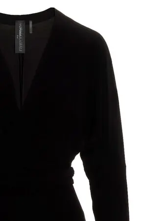 Norma Kamali V-neck Straight-leg Bodysuit
