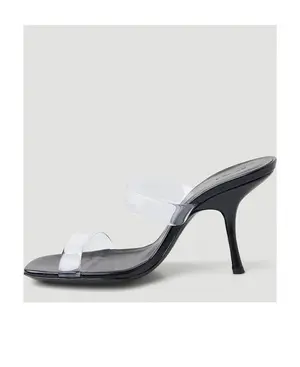 By Far Clara Square Toe Heeled Mules