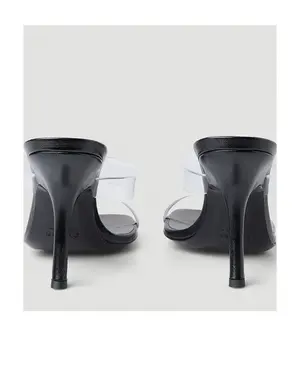 By Far Clara Square Toe Heeled Mules
