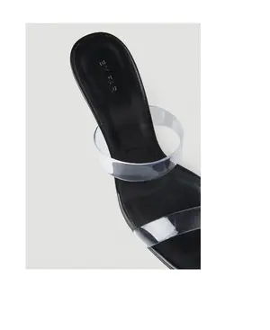 By Far Clara Square Toe Heeled Mules