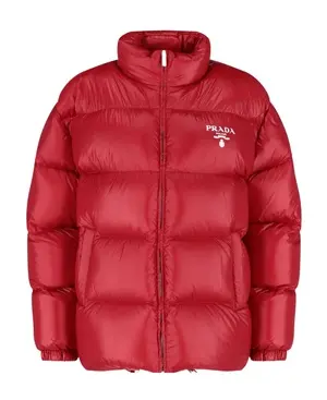 Prada Re-nylon Puffer Jacket With High Collar