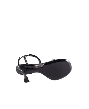 By Far Mia Buckled Strappy High Heeled Sandals - Black