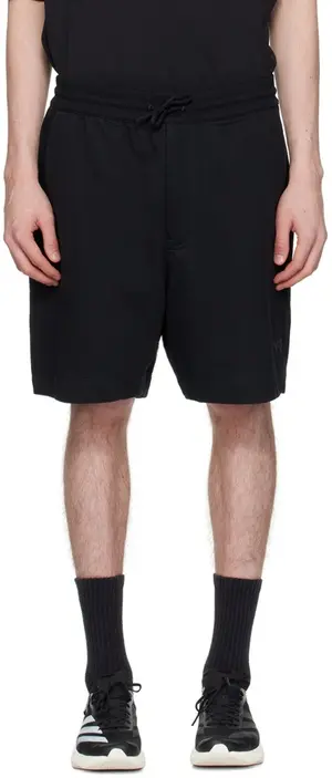 Y3 Elasticated Drawstring Waistband Shorts - Black