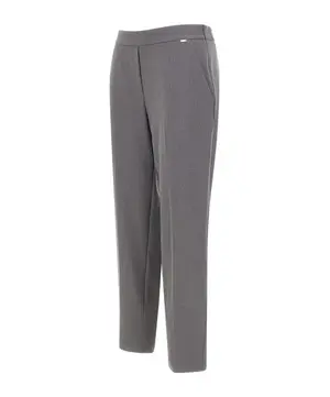 KAOS Pressed-crease Trousers With Elasticated Waist