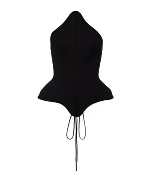 MUGLER Strap Detail Bustier
