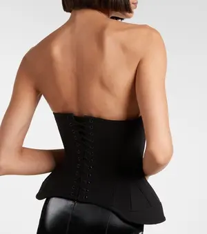 MUGLER Strap Detail Bustier