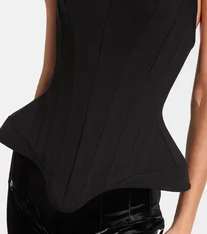 MUGLER Strap Detail Bustier