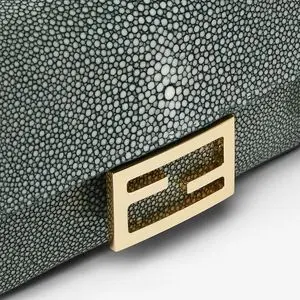 Fendi English Green Stingray Leather Bag