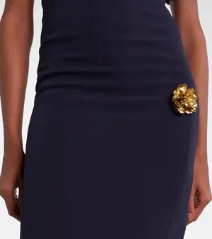 SAFIYAA LONDON Embellished Crepe Gown