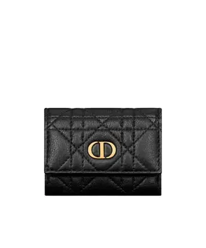 Dior Caro Veronia Wallet - Black