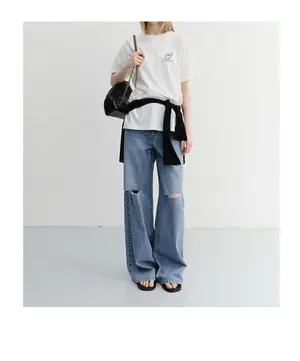 DUNST Distressed Flared Jeans