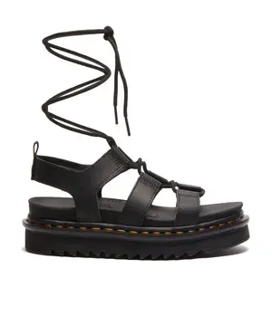 Dr. Martens Nartilla Lace-up Platform Sandals - Black