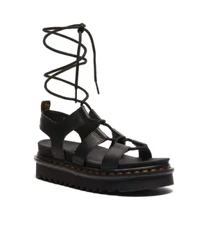 Dr. Martens Nartilla Lace-up Platform Sandals - Black