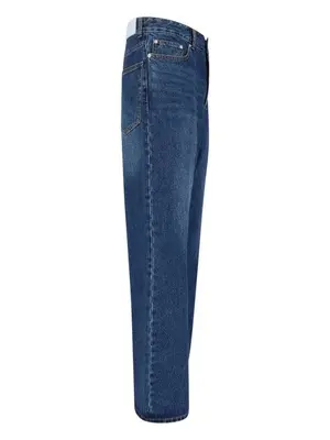 DUNST Logo Patch Wide-leg Jeans