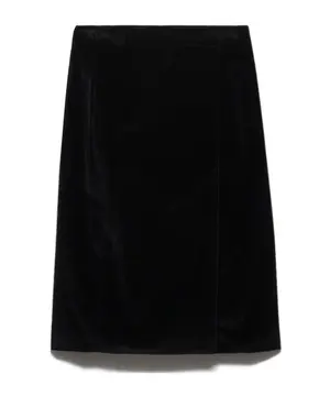 Prada Velvet Midi-skirt - Black