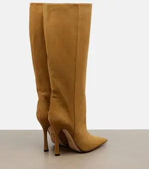 Gucci Naomi Suede Knee-high Boots - Brown