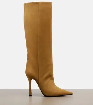 Gucci Naomi Suede Knee-high Boots - Brown