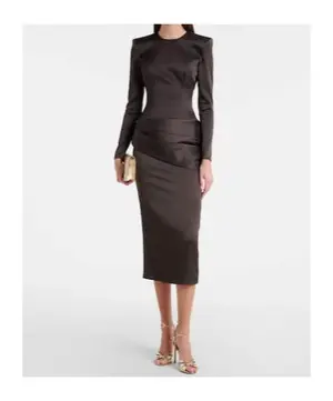 Alex Perry Draped Satin Dress