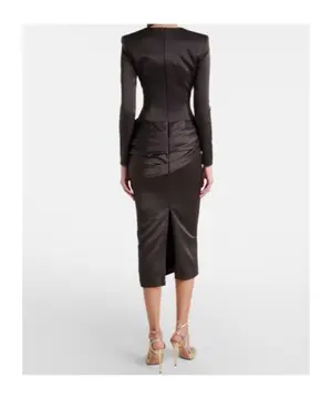Alex Perry Draped Satin Dress