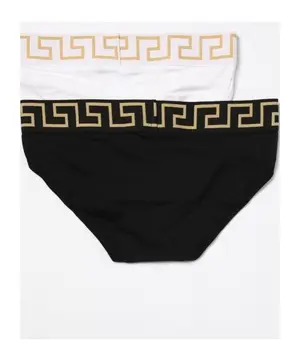 Versace Greca-detailed Pack Of Two Boxer Briefs