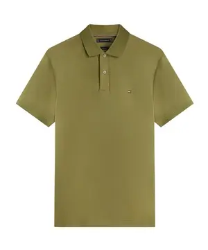 Tommy Hilfiger Short-sleeve Logo-detail Polo Shirt - Green