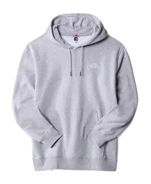 The North Face Logo Embroidered Hoodie - Gray