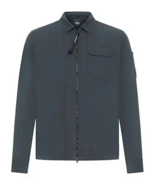 C.P. COMPANY Logo Detail Casual Jacket - Black