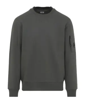 C.P. COMPANY Logo Crew Neck Sweatshirt - Black