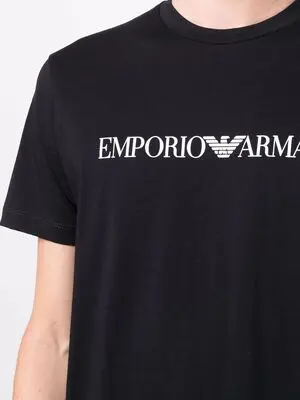 Emporio Armani Logo Printed Crewneck T-shirt