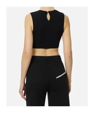 Elisabetta Franchi V-neck Sleeveless Knitted Top