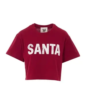 ANIYE BY Cropped Slogan T-shirt - Red