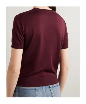 Saint Laurent Crewneck Knitted T-shirt