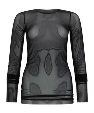 Rick Owens Sheer Long-sleeve Top