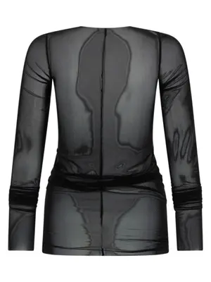 Rick Owens Sheer Long-sleeve Top