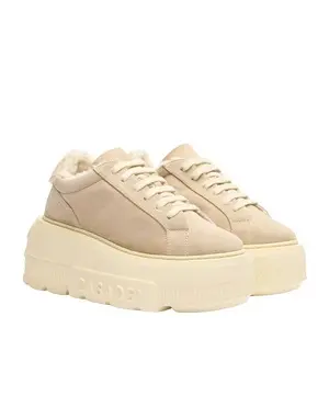 Casadei Platform Shearling Sneakers