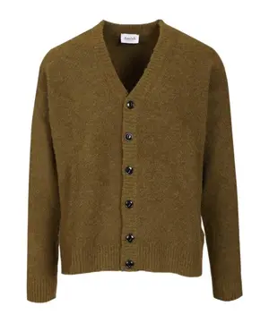 AMISH SUPPLIES Oversized V-neck Cardigan - Green