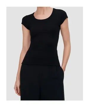 JOSEPH Saba Ribbed Top