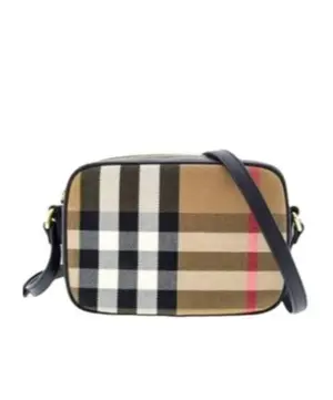 Burberry Small Check Camera Bag - Multicolor
