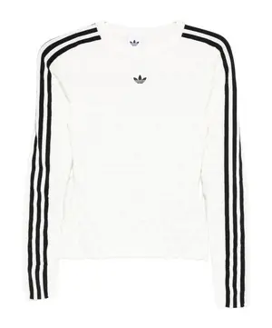 Adidas Three-stripe Logo Detail Sweater - No